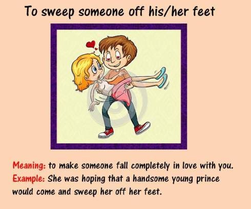 [예문과 함께하는 영어표현]You sweep me off my feet : 네이버 블로그