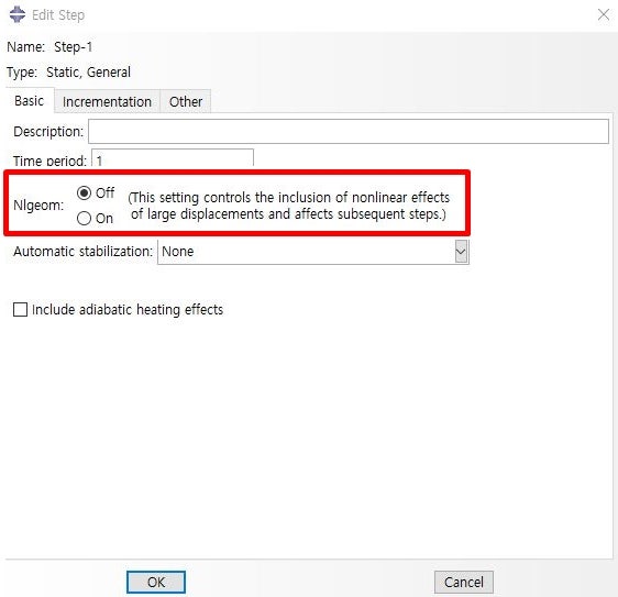 아바쿠스 NLgeom (Nonlinear geometry) 옵션 이란 : 네이버 블로그