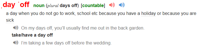 He is off today : 네이버 블로그