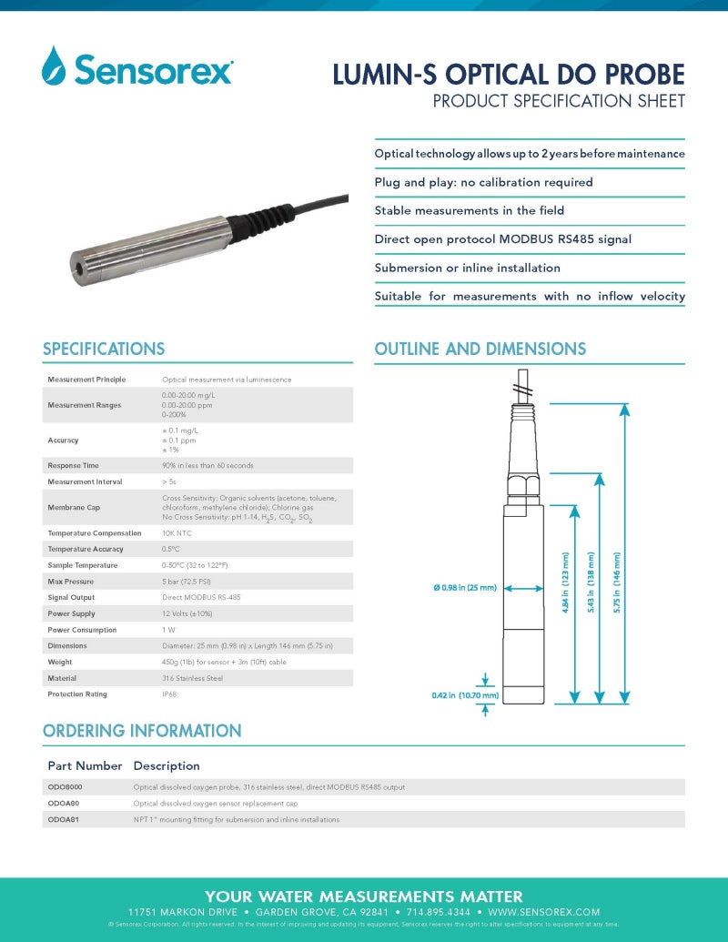 LUMIN-S OPTICAL DO PROBE : 네이버 블로그