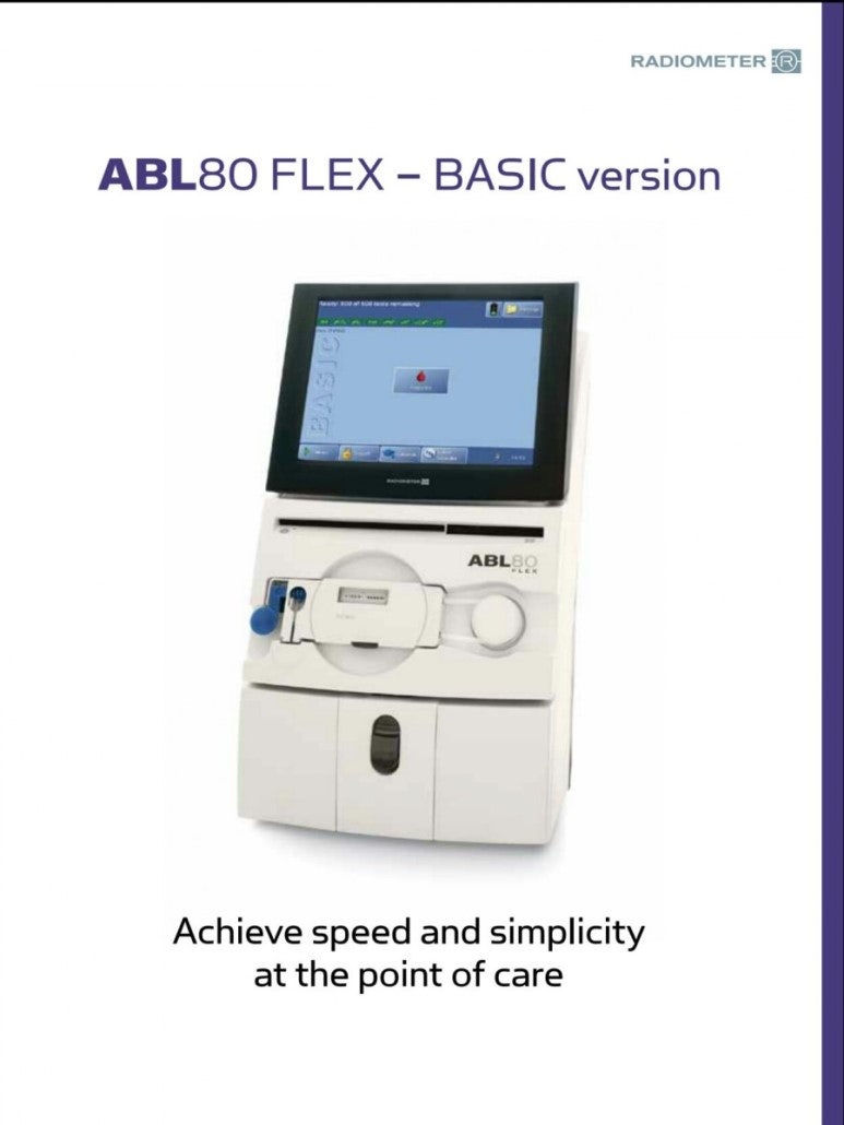 혈액가스전해질 장비( ABL80 FLEX blood gas analyzer) : 네이버 블로그