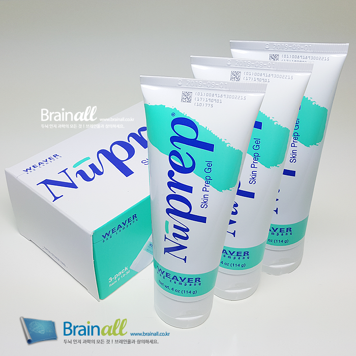 Nuprep EEG&ECG Skin Prep Gel 뉴프렙젤(겔)- 4oz 114g. 3팩 - 1BOX Quantitative ...