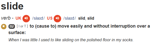 '미끄러지다'의 slip, slide의 차이는? : 네이버 블로그