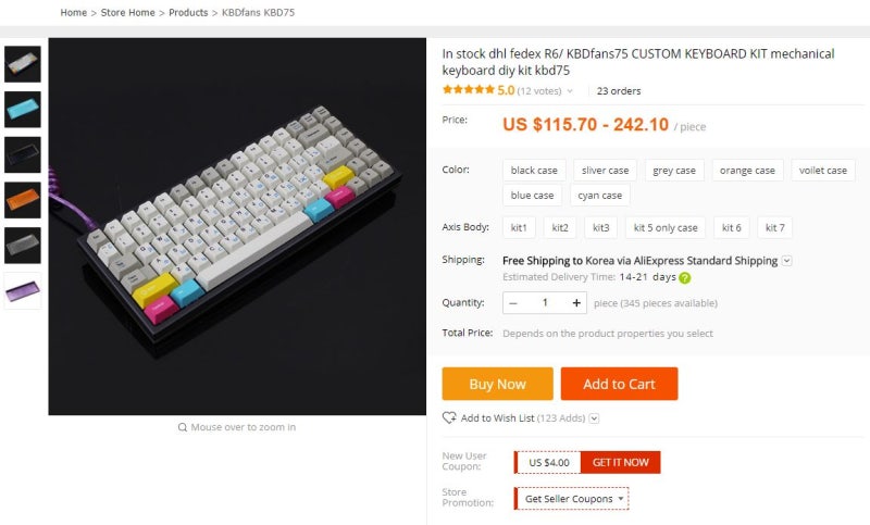 커스텀 키보드 75배열 KBDfans KBD75 + SA 라임 리뷰 : 네이버 블로그