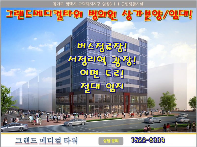 평택고덕신도시 상가분양 상가투자 그랜드메디컬타워 분양 네이버 블로그