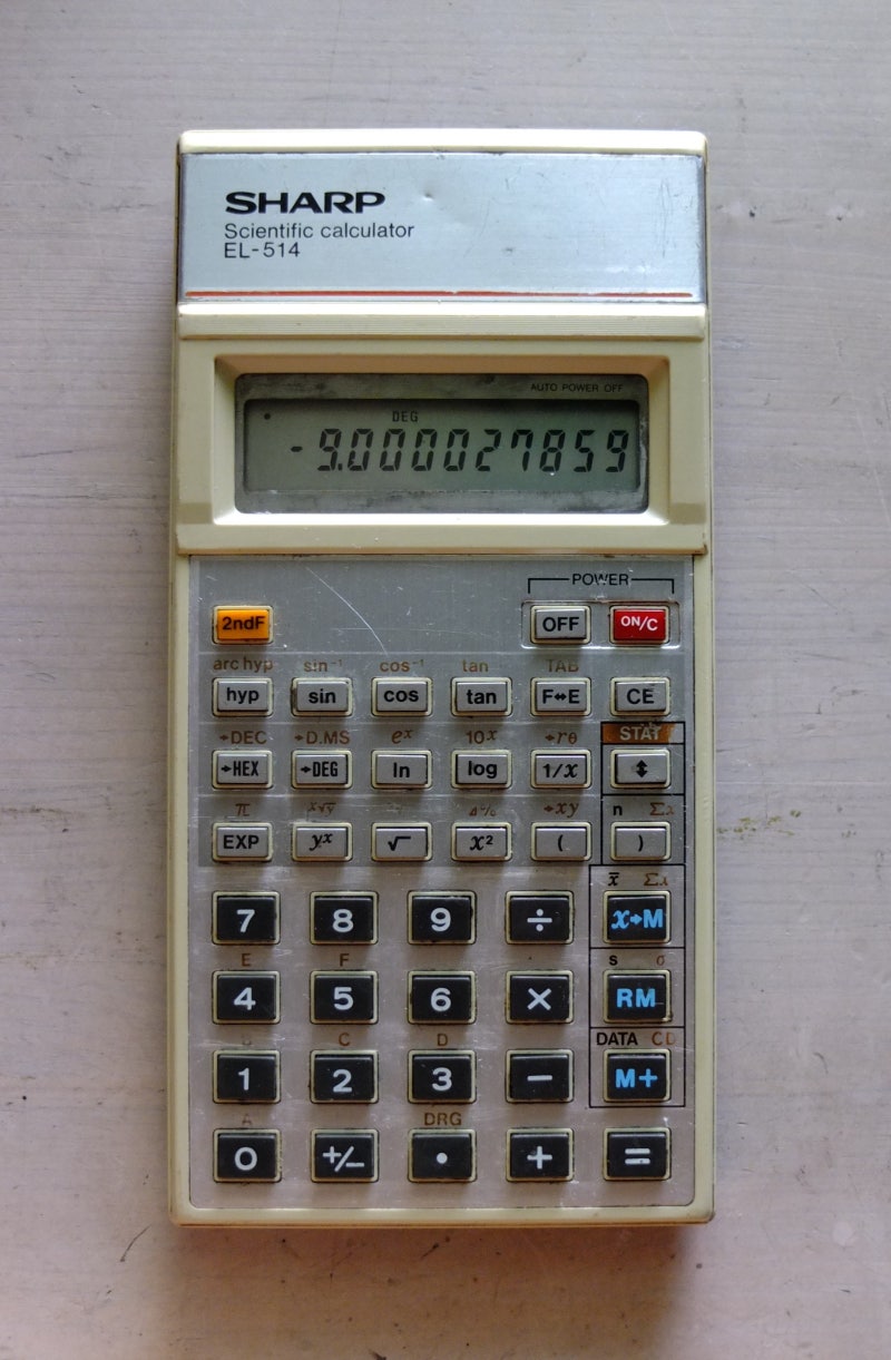 SHARP EL-514 계산기 : 네이버 블로그