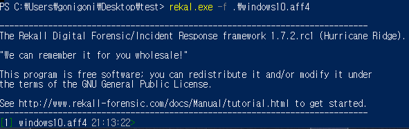 윈도우10 메모리 포렌식- Winpmem, Rekall을 사용한 메모리 덤프 및 메모리 열람 : 네이버 블로그