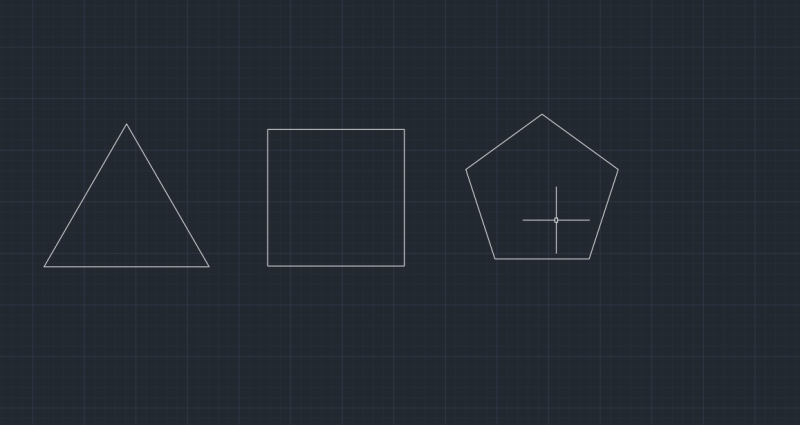 오토캐드 기초 Polygon 다각형그리기 단축명령어 Pol 네이버 블로그