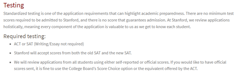 2019입학 Stanford Requirements / 스탠포드 입학요강 : 네이버 블로그