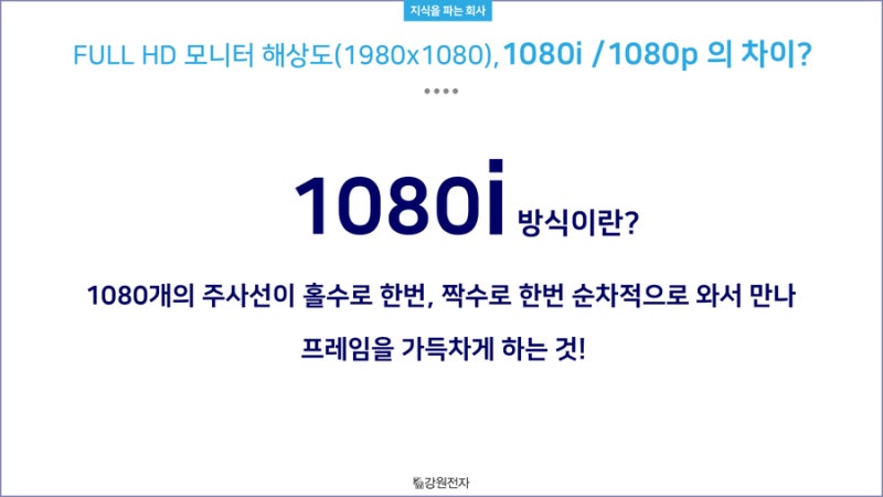 FULL HD 모니터 해상도(1980x1080),1080i or 1080p 의 차이? : 네이버 블로그