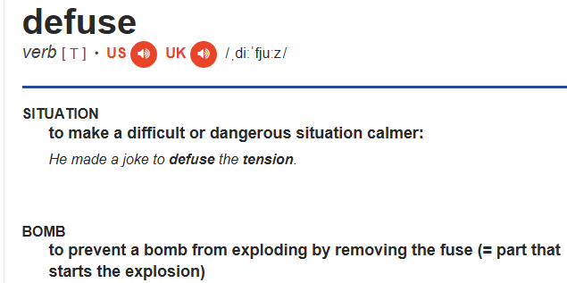 [혼동어휘] diffuse / defuse : 네이버 블로그