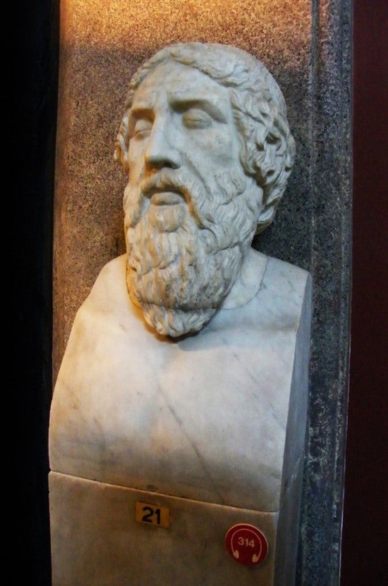 시인과 철학자들의 헤름 - 호메로우스(Homer), 팔각형의 방, Sala Delle Muse, Pio-Clementino ...