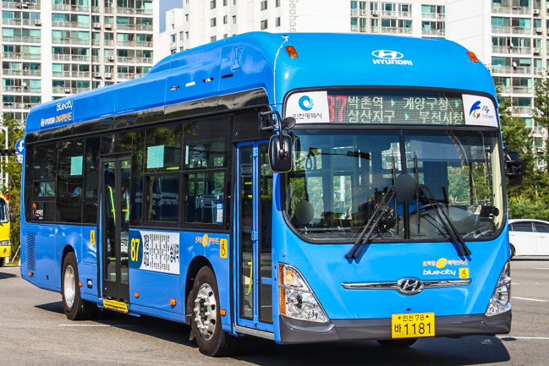 인천 선진여객 87번 현대자동차 블루시티 저상형 Cng 하이브리드 네이버 블로그