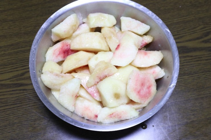 복숭아 황도 통조림 만들기 파지로 만들어 먹어요 네이버 블로그