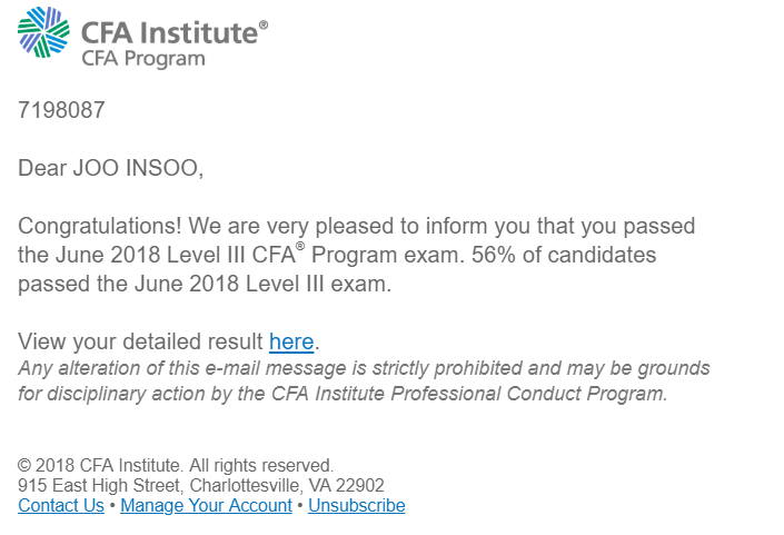 CFA Level 3 Pass 후기 : 네이버 블로그