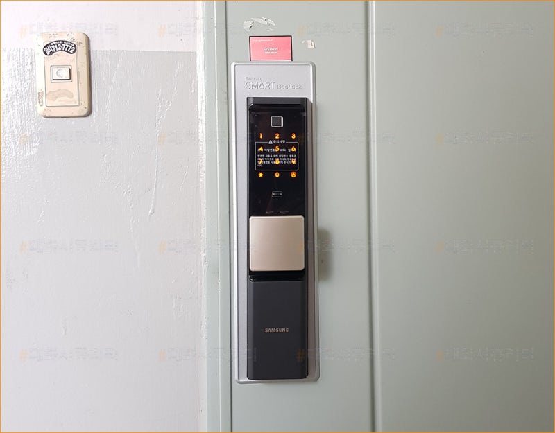 분당 구미 까치주공2단지 게이트맨디지털도어락을 삼성IoT푸시풀도어록 SHP-DR900으로 교체했습니다. : 네이버 블로그