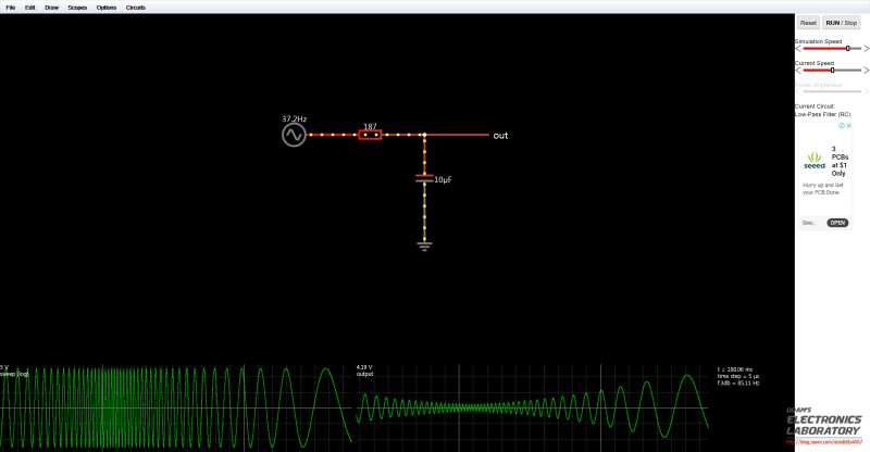 간단한 회로 시뮬레이션 사이트 - Falstad Circuit Simulator : 네이버 블로그