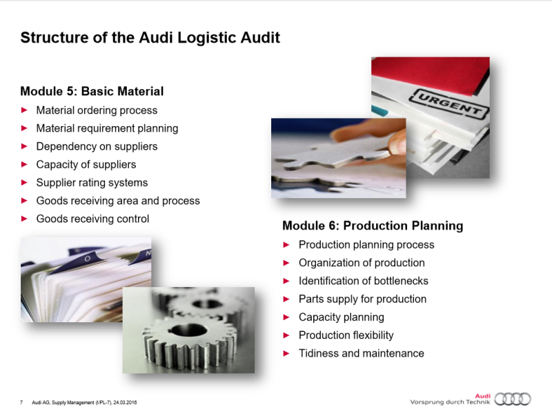IATF16949 : Logistic Audit Guideline for Audi suppliers : 네이버 블로그