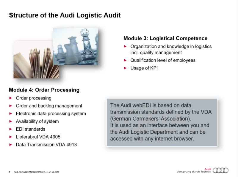 IATF16949 : Logistic Audit Guideline for Audi suppliers : 네이버 블로그