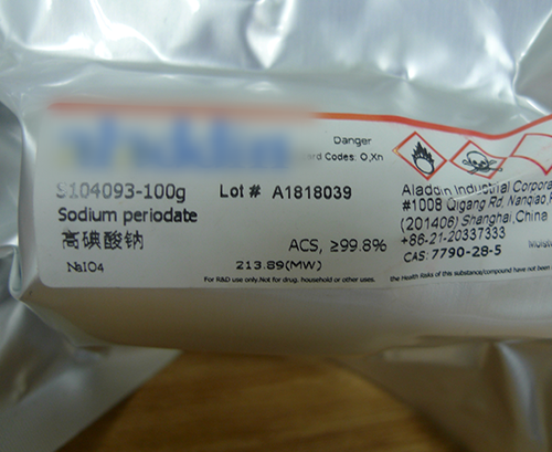 [과요오드산나트륨] Sodium periodate / CAS 7790-28-5 : 네이버 블로그