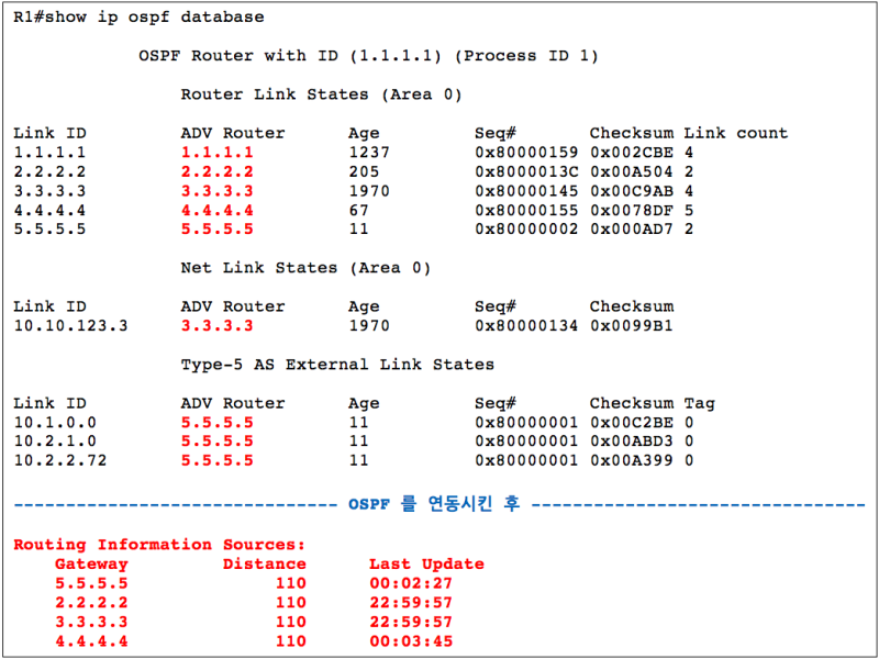 OSPF 설정 : 네이버 블로그