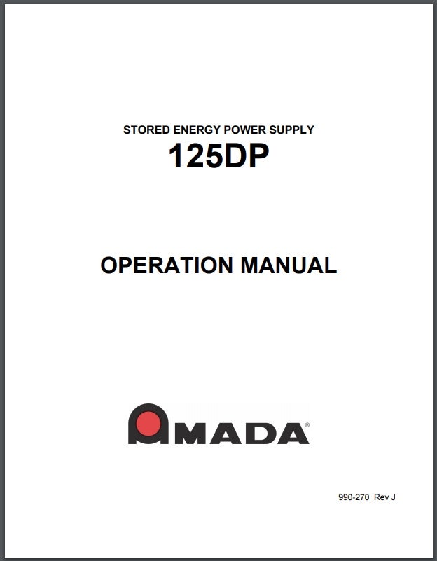 [Amada 아마다_파워서플라이] 아마다 파워서플라이 Dual Pulse 125 제품메뉴얼 확인하세요!#아마다#파워서플라이 ...