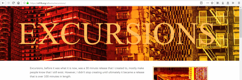 C418 새로운 앨범 Excursions 공개: 깊고 편안함 : 네이버 블로그