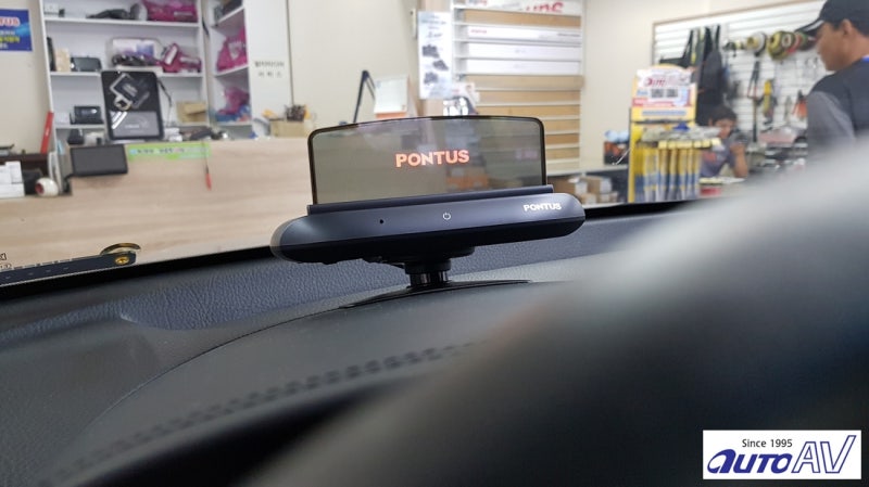 폰터스 HUD 투명 OLED를 적용한 헤드 업 디스플레이 모하비 순정 내비게이션과 연동_대구 : 네이버 블로그