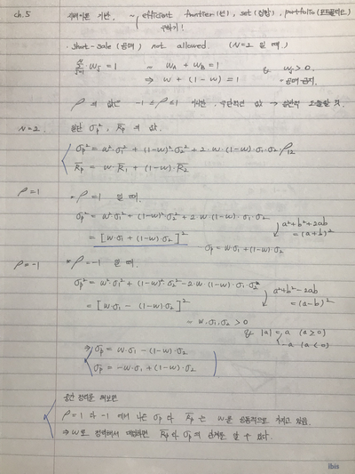 투자론 06 상관관계와 효율적 프론티어efficient Frontier 최소분산포트폴리오gmvp 네이버 블로그