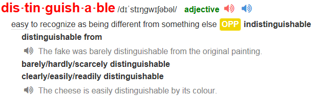 [혼동어휘] distinguished / distinguishable : 네이버 블로그