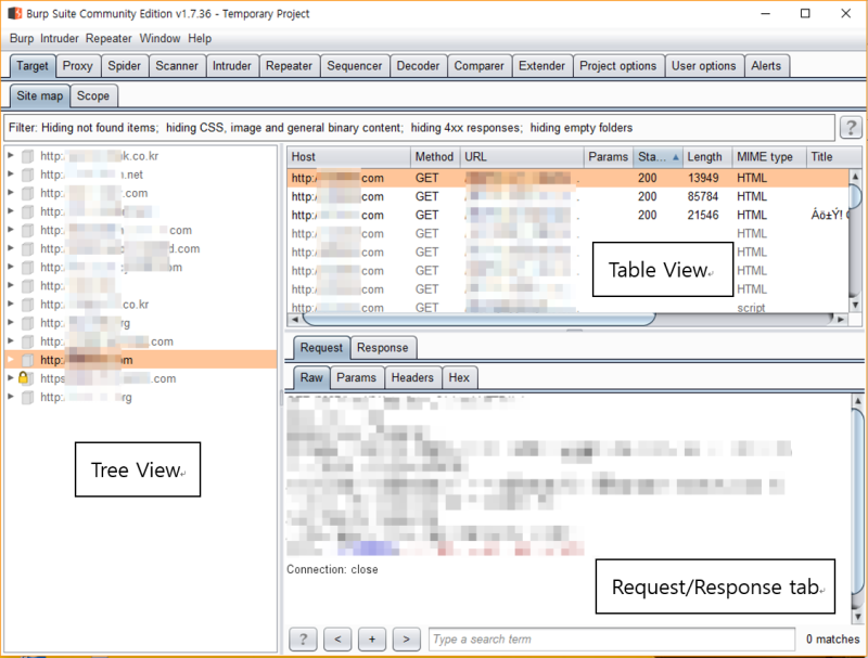 Burp Suite(1) Target : 네이버 블로그