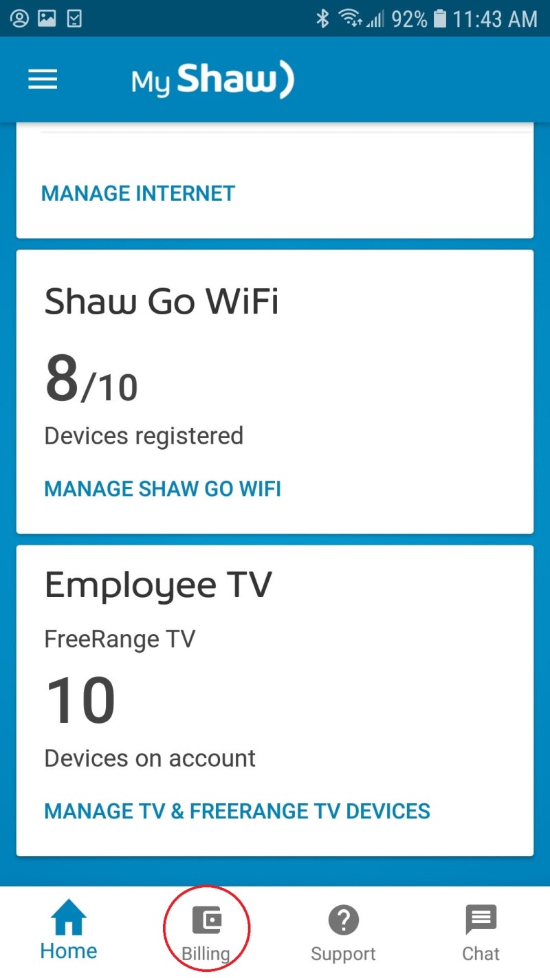 My Shaw App (혹은 bluecurve home app) : 네이버 블로그