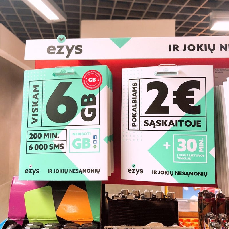 [빌뉴스대학 교환] 리투아니아 유심 구입 및 사용방법 : 네이버 블로그