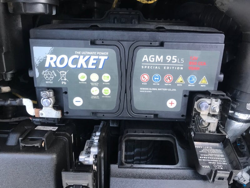 올뉴 쏘렌토 배터리 / 서인천로케트 / 인천 서구 연희동 무료 출장 밧데리 교체 / 로케트AGM95 / 오토스톱 / ISG기능 ...