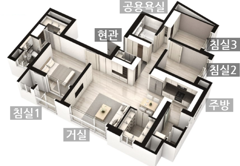 청라 모아미래도 28C타입 실내 정보 : 네이버 블로그