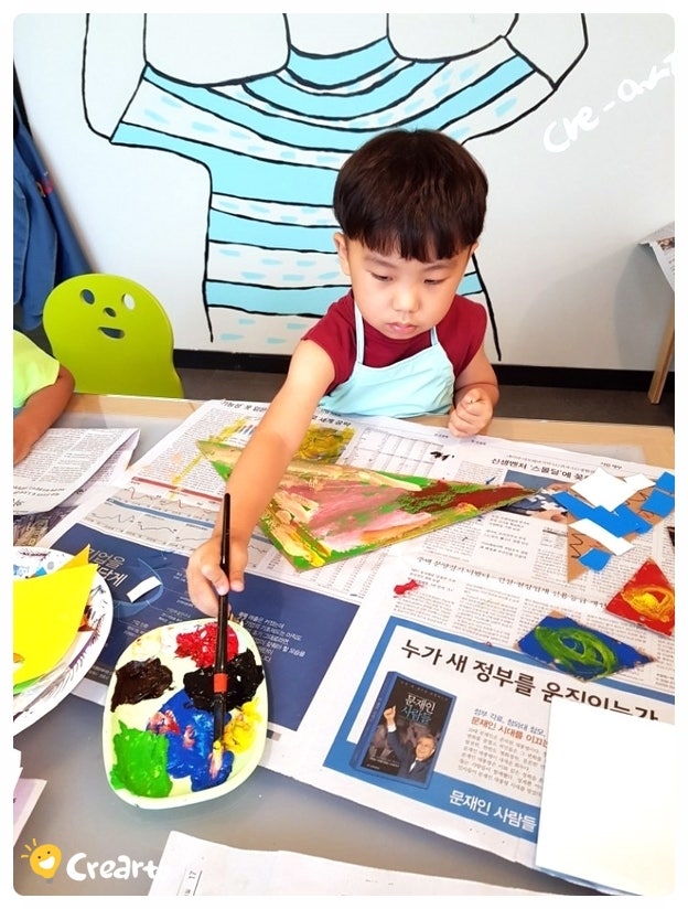 Klein 6·7세 수업 얼굴 모빌 디자인 시흥시 정왕동 배곧 크리아트 미술학원 네이버 블로그