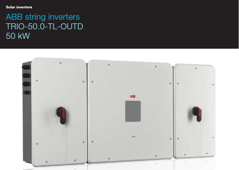 ABB 인버터 - TRIO-50.0-TL-OUTD : 네이버 블로그