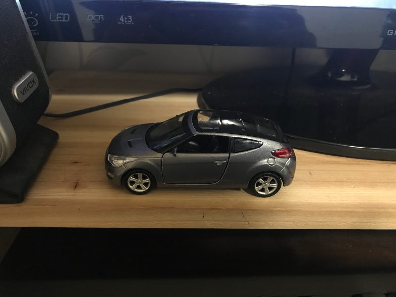PCT 1:38 현대 벨로스터 다이캐스트 자동차 모형(PCT Hyundai Veloster FS Diecast Model Car ...