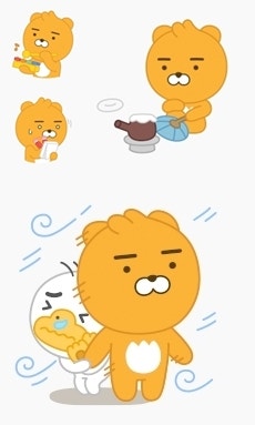카톡이모티콘 리틀프렌즈 러블리 라이프 : 네이버 블로그