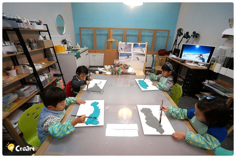 Bambini 4·5세 수업 스키타는 사람 시흥시 정왕동 배곧 크리아트 미술학원 네이버 블로그