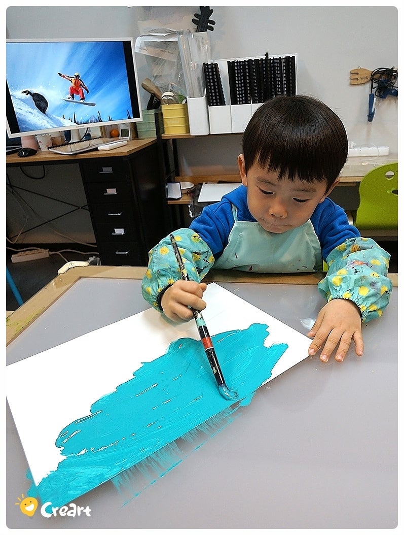 Bambini 4·5세 수업 스키타는 사람 시흥시 정왕동 배곧 크리아트 미술학원 네이버 블로그