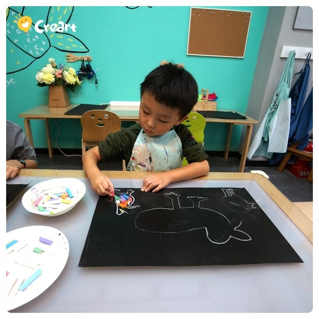 Klein 6·7세 수업 김점선 처럼 표현하기 사포그림 시흥시 정왕동 배곧 크리아트 미술학원 네이버 블로그