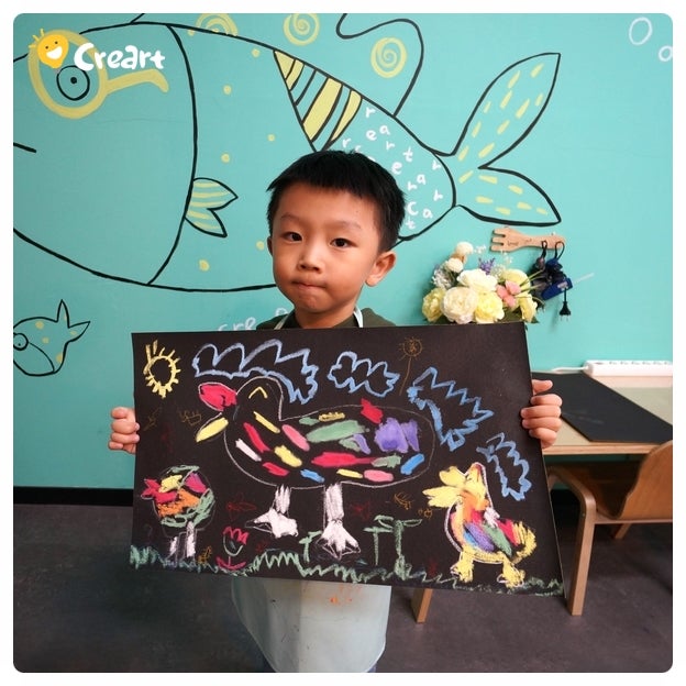 Klein 6·7세 수업 김점선 처럼 표현하기 사포그림 시흥시 정왕동 배곧 크리아트 미술학원 네이버 블로그