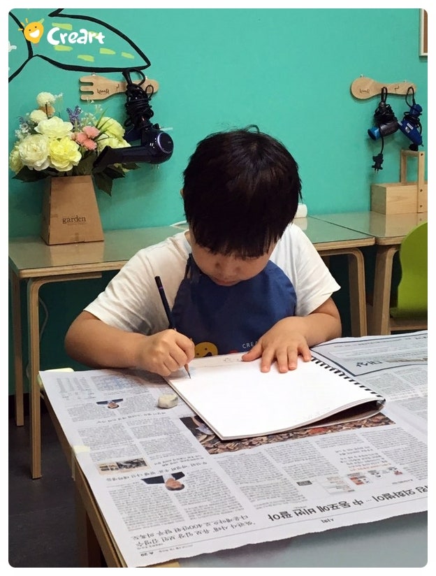Klein 6·7세 수업 김점선 처럼 표현하기 사포그림 시흥시 정왕동 배곧 크리아트 미술학원 네이버 블로그