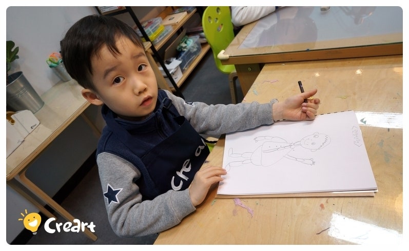 Klein 6·7세 수업 관절인형 동작표현 시흥시 정왕동 배곧 크리아트 미술학원 네이버 블로그