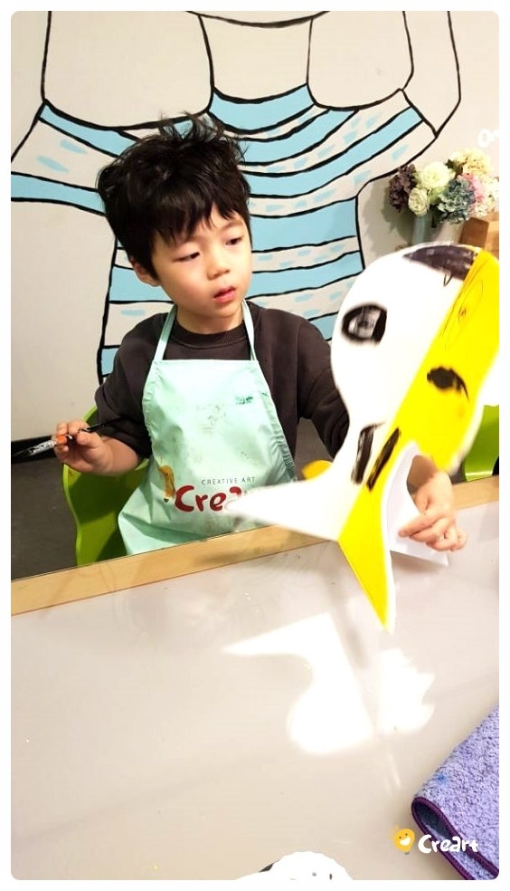 Klein 6세 수업 피카소 얼굴 입체조형 시흥시 정왕동 배곧 크리아트 미술학원 네이버 블로그
