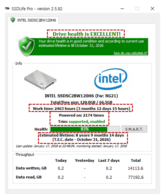 SSD 수명체크 확인 방법 [ssdlife free] 2026년 : 네이버 블로그