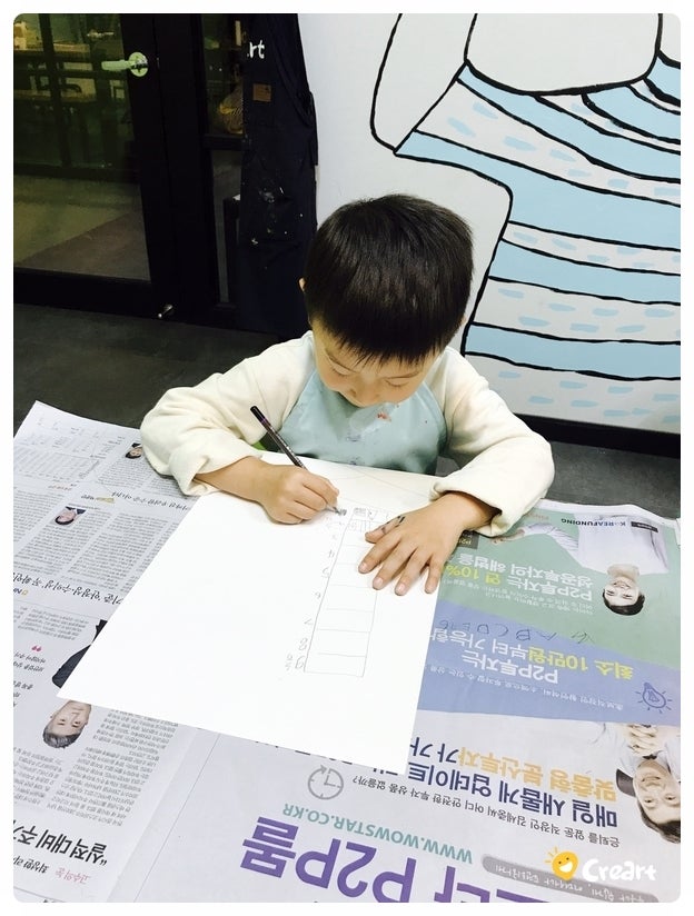 Klein 6·7세 수업 고흐 처럼 야경 표현하기 시흥시 정왕동 배곧 크리아트 미술학원 네이버 블로그