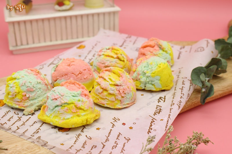 아이스크림 스쿱쿠키 : 이상한나라의 솜사탕 만들기 : 네이버 블로그