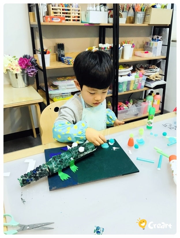Bambini 5세 수업 볼록볼록 악어 시흥시 정왕동 배곧 크리아트 미술학원 네이버 블로그